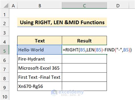 How To Extract Text After A Character In Excel Ways Exceldemy