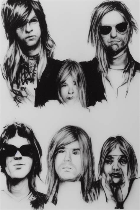 Fetus Embryo Grunge Andy Warhol Kurt Cobain Sketch · Creative Fabrica