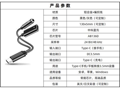 Type C转type C3 5mm二合一音频转接线耳机音响车载pd充电转换器 阿里巴巴