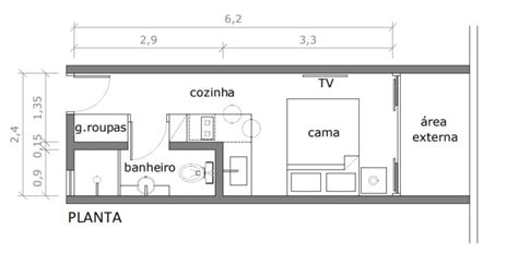 PROJETO DE KITNET PEQUENA Dicas De Arquitetura