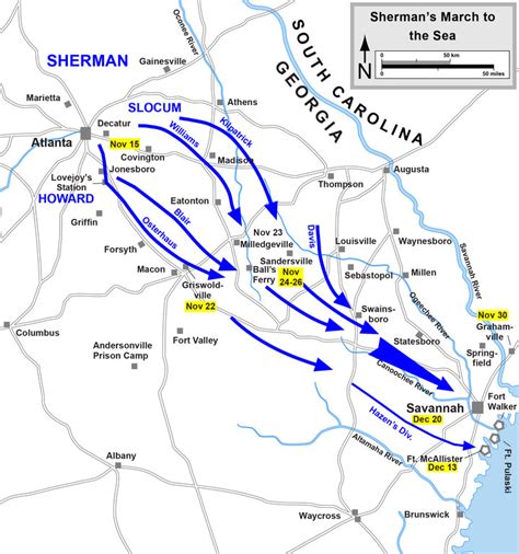 Shermans March To The Sea The Campaign Through Georgia In 1864