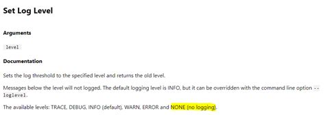Log Level In Robotflatten Robot Framework Robot Framework
