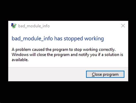 Как исправить ошибку Bad Module Info в играх на Windows 10