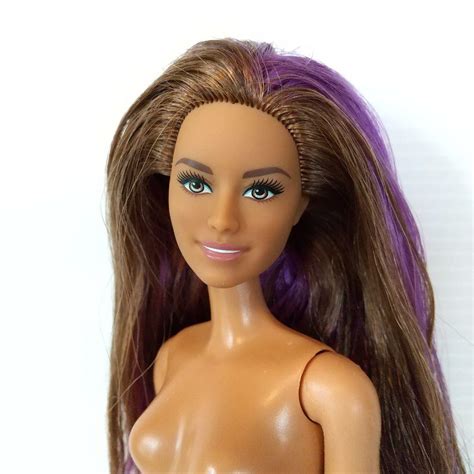 Barbie バービー人形 パープル メッシュ 小麦肌 メルカリ