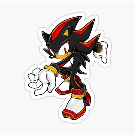 SHADOW THE HEDGEHOG Sticker By PeachtreePique Redbubble