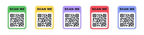 premium vector qr code scan for smartphone qr code frame vector set