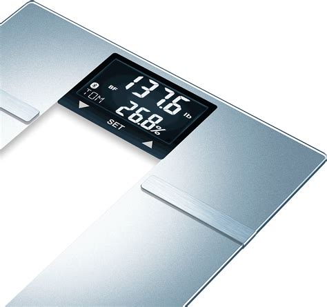 Customer Reviews Beurer Bluetooth Digital Body Weight Scale Silver BF720 Best Buy