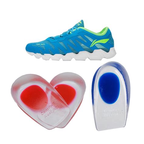 Silicon Gel Insoles Foot Care Forplantar Fasciitis Heel Spur Running