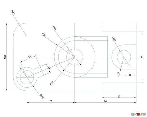 Задание по инженерной графике 25 работ Чертежи в Autocad
