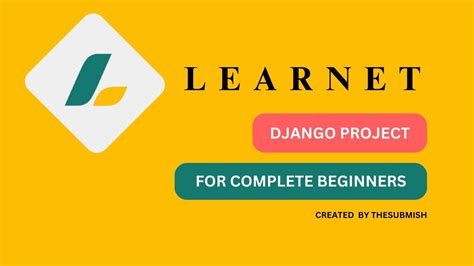 Learnet A Learning Site Python Django Project For Beginners Project Youtube