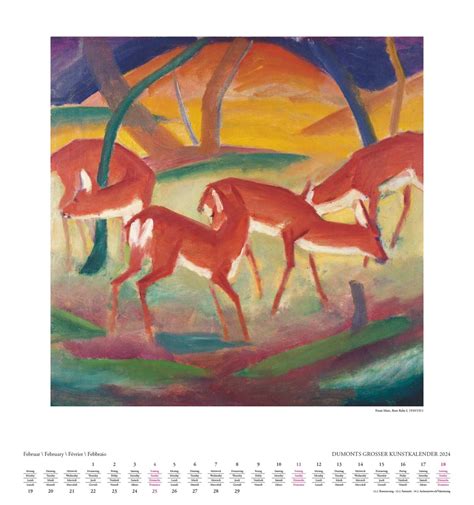 Großer Kunstkalender Spiralbindung Bücherblume