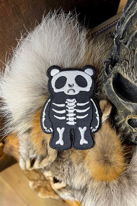Grumpy Bones Bear Patch Vampirefreaks