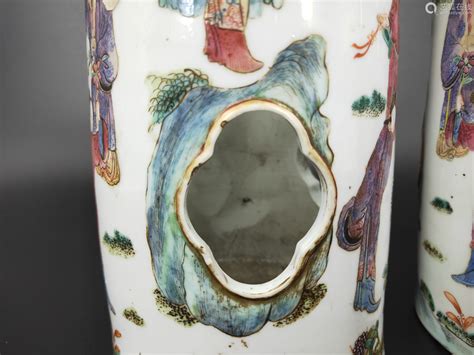清 粉彩十二花神纹帽筒－【deal Price Picture】