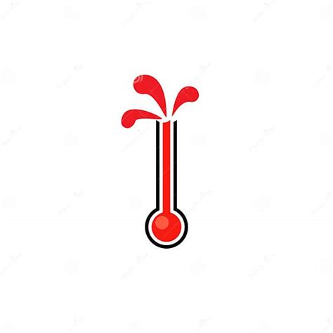 Icono Del Termómetro De Explosión Ilustración Del Vector Ilustración