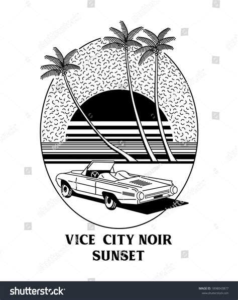 Ocean California Sunset Drive Over Royalty Free Licensable Stock Vectors Vector Art