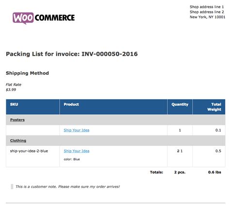 Woocommerce Print Invoices Packing Lists Woocommerce Docs