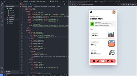 Health Fitness App Speed Coding Html Css Youtube