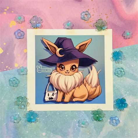 Spooky Eevee Print Etsy