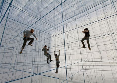 Numenfor Use Creates 3d Grid Of Ropes Inside Inflatable Installation