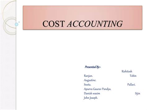 Cost Accounting Pptx