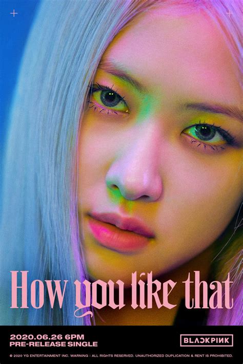 Blackpink Drop 3rd Set Of Neon Title Posters For How You Like That