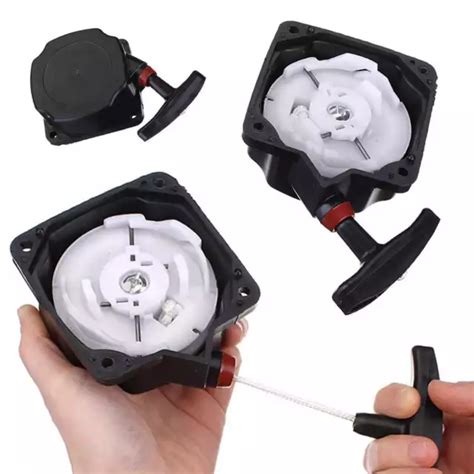 SEILZUGSTARTER FÜR MOTORSENSE Rasenmäher Freischneider Trimmer Schwarz