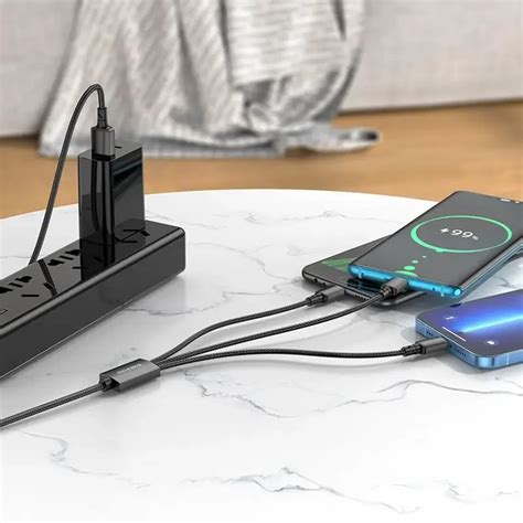 Кабель Borofone BX72 3-in-1 charging cable(iP+Type-C+Micro) - Aveopt ...