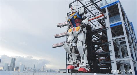 Giant 59ft Robot Gundam On Display In Yokohama Japan