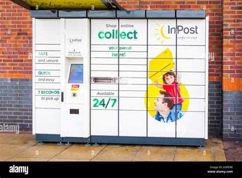 InPost Click And Collect Parcel Locker Which Enables Customers To Send