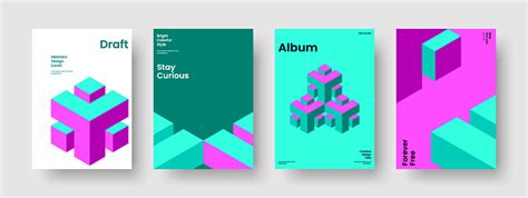 Desain Sampul Buku Kreatif Template Latar Belakang Modern Tata Letak