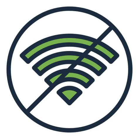 No Wifi Generic Color Lineal Color Icon