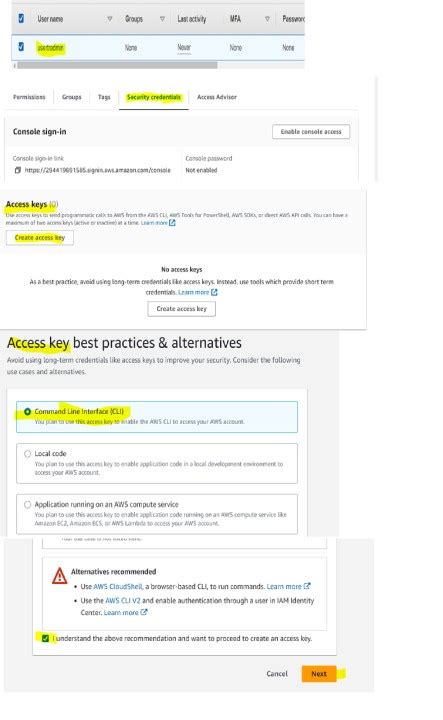 Terrafom Accesskey Creation Pic 2