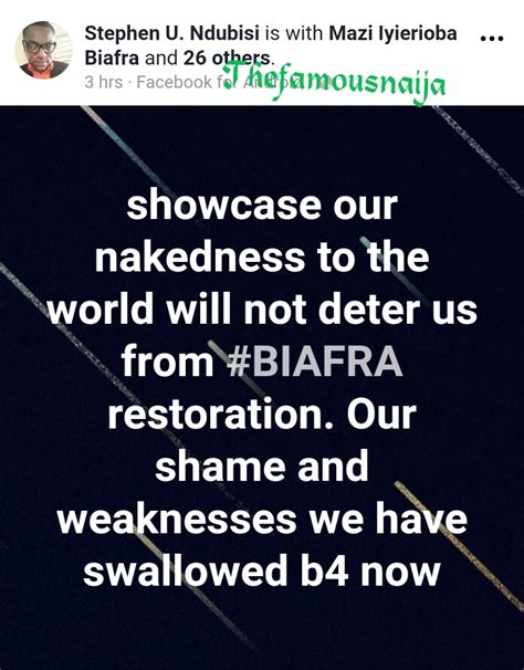 Ipob Members Have Reacted To The After Sex Video Some Are Wondering If