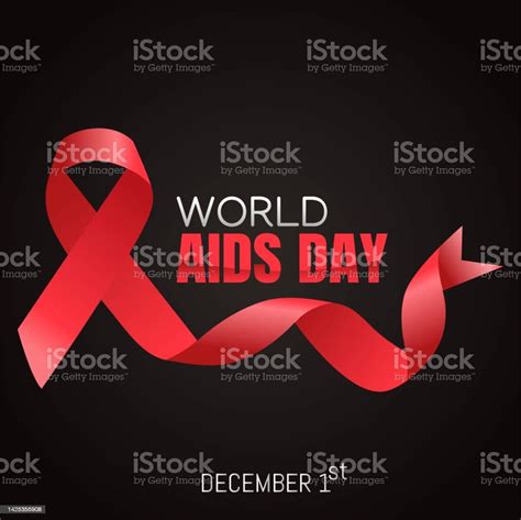 세계 에이즈의 날 벡터 일러스트레이션 인사말 카드 포스터 및 배너에 적합 12월에 대한 스톡 벡터 아트 및 기타 이미지 12월 개념 개념과 주제 Istock