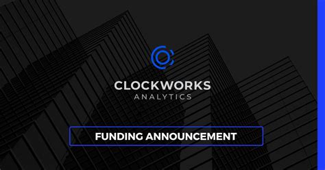 🚀 Exciting News Clockworks Analytics Secures 161m Investment 🚀 We