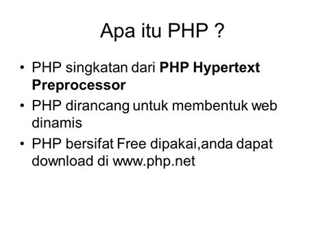 PHP. - ppt download