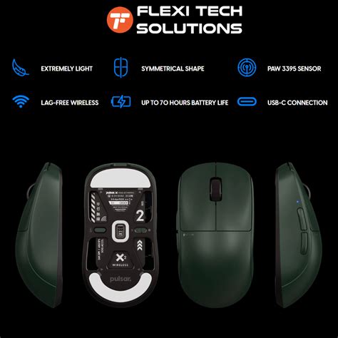 Pulsar X2 Mini X2 Wireless Gaming Mouse Founder Edition Black