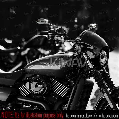 Mirrors Ultra Chrome Mirrors Compatible With Harley Davidson Street