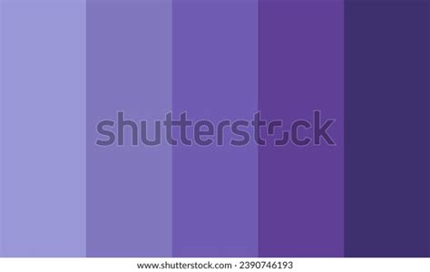 Elegant Appealing Pale Blueberry Color Palette Stock Vector Royalty