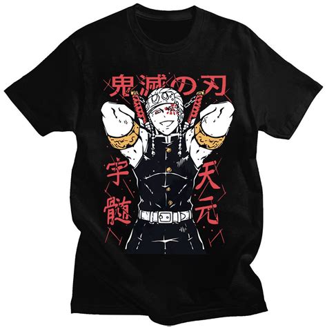 เสื้อยืดแขนสั้น พิมพ์ลายการ์ตูนอนิเมะ Demon Slayer Kimetsu No Yaiba