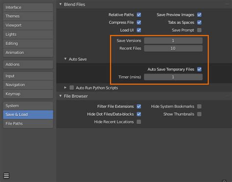 Interface How Can I Increase Decrease Undo Steps Blender Stack Exchange