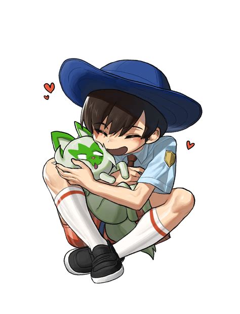 Florian And Sprigatito Pokemon And 1 More Drawn By