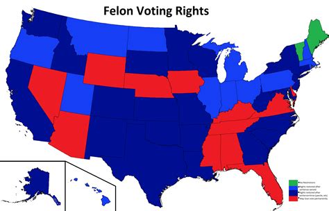 Felon Voting Rights In The Usa 2005x1289 Oc Rmapporn
