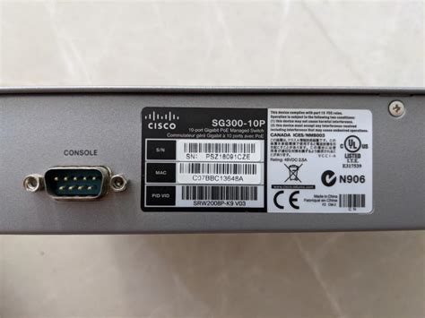 Cisco 10 Port Gigabit Poe Managed Switch Sg300 10p Computers And Tech