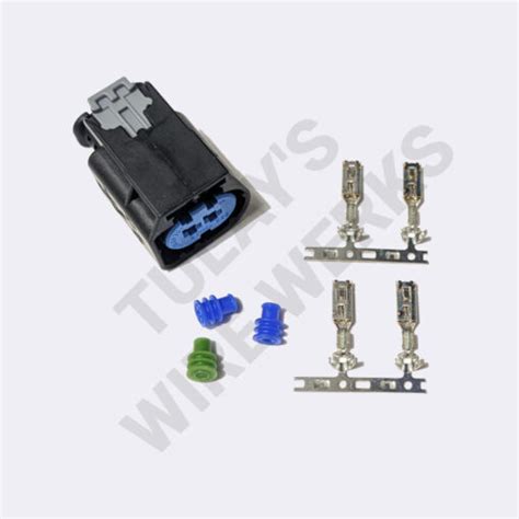Bmw 2 Pin Blackblue Sealed Plug Bsd Alternator Connector Kit Tulay