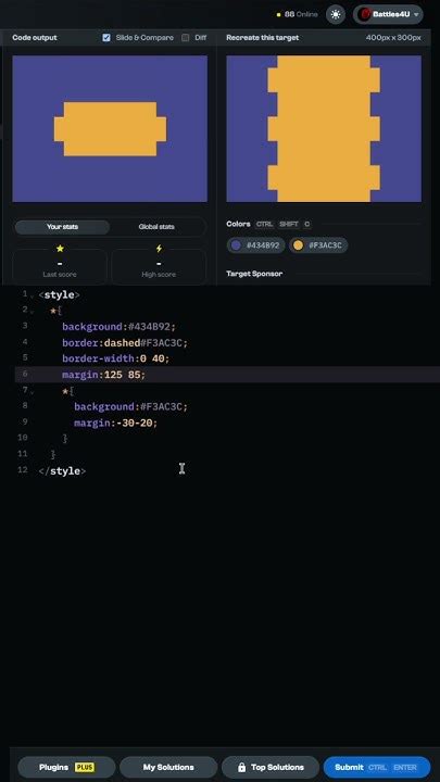 22 10 2024 css battle daily challenge 100 match css html
