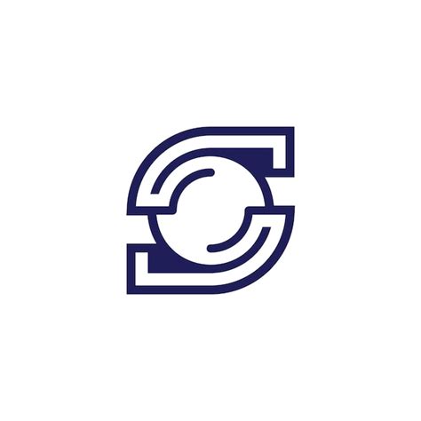 Premium Vector Letter S Circle Core Vision Logo
