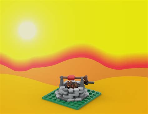 Lego Moc Fireplace By Szandris89 Rebrickable Build With Lego