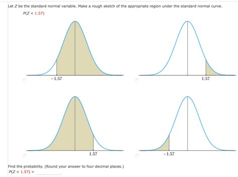Solved Let Z Be The Standard Normal Variable Make A Rough Chegg Com