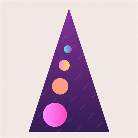 Premium Vector Cone Triangle Shape Gradient Texture Element Simple